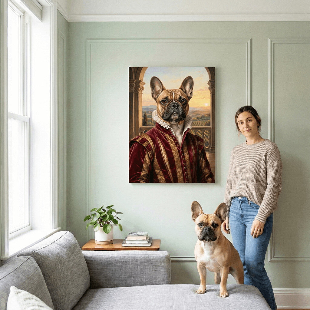 Renaissance Pet Portrait - The Tuscan - Immortalize Your Pet in ...
