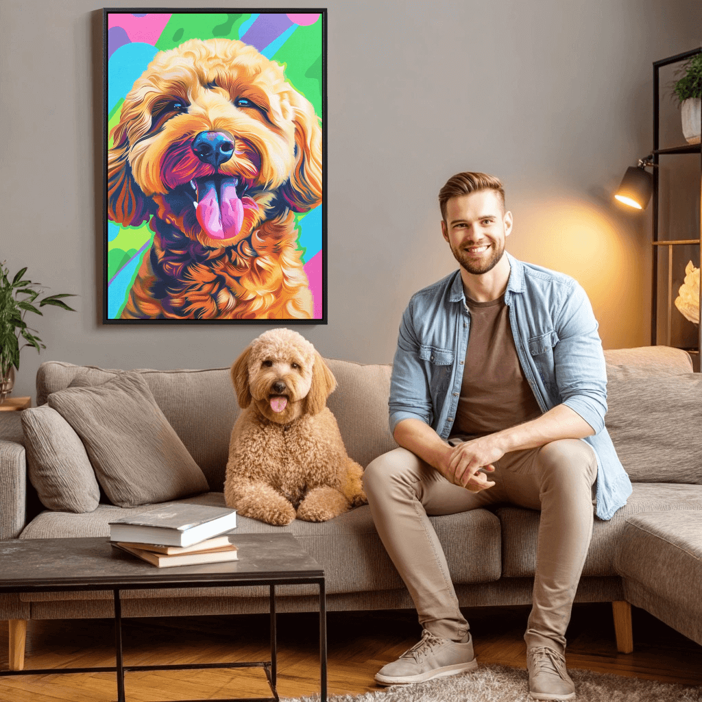 Pet Portrait - Pop Art Style - Personalized Pet Art Creation – PawSafe