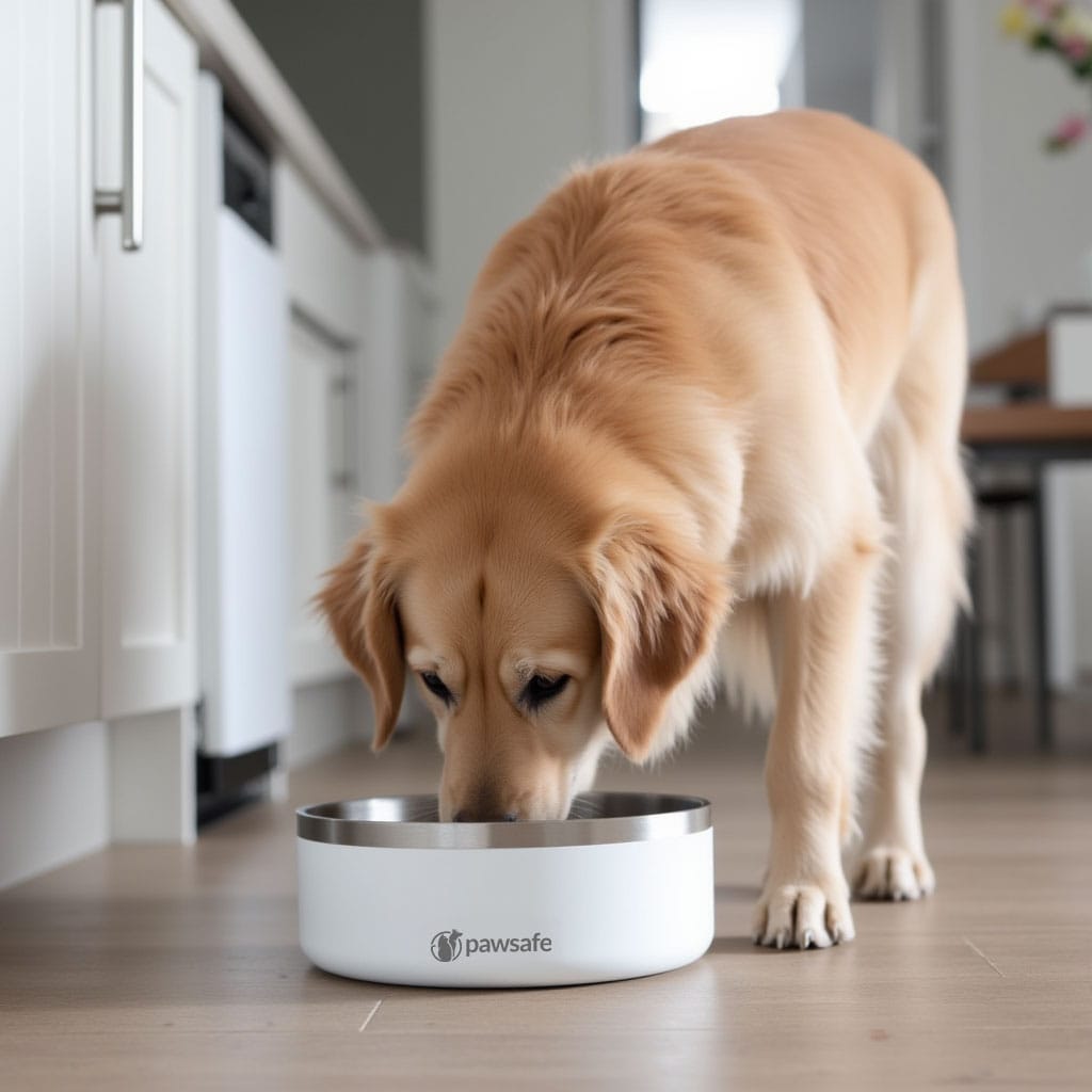 PawSafe® Stainless Steel Dog Bowl - Fresh & Mess-Free Meals
